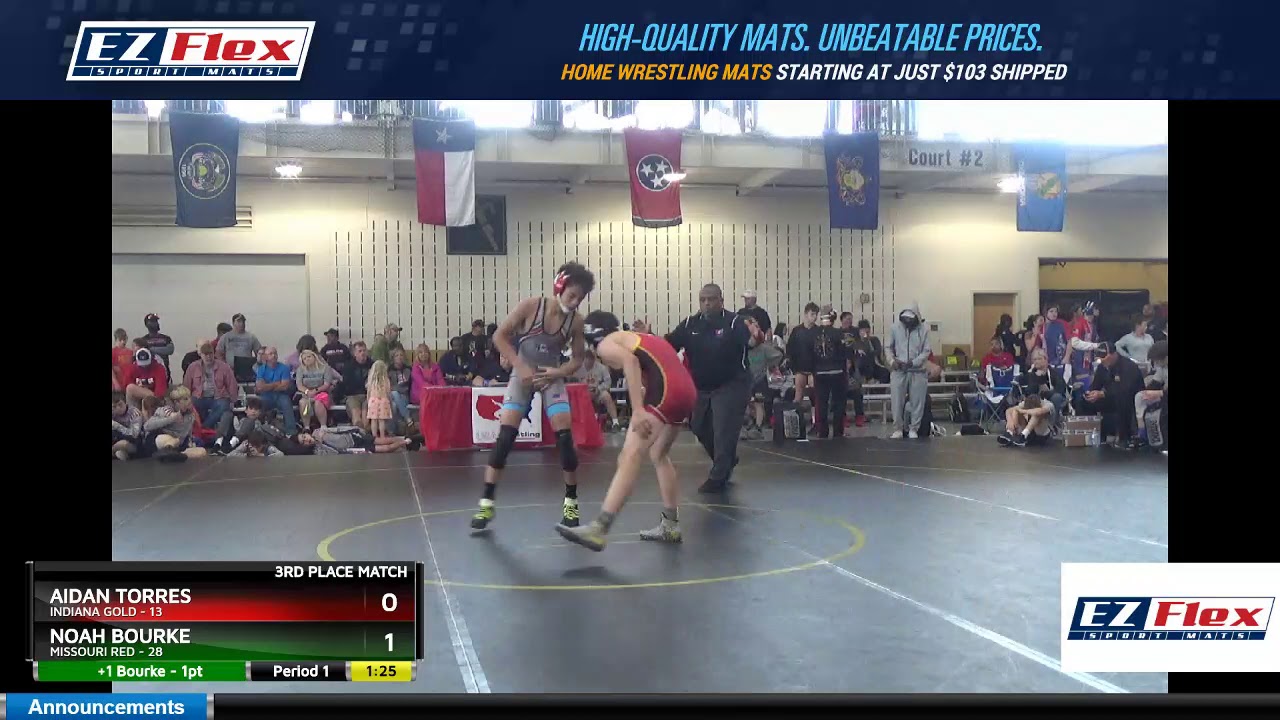 Mat 6 119 Aidan Torres Indiana Gold Vs Noah Bourke Missouri Red - YouTube