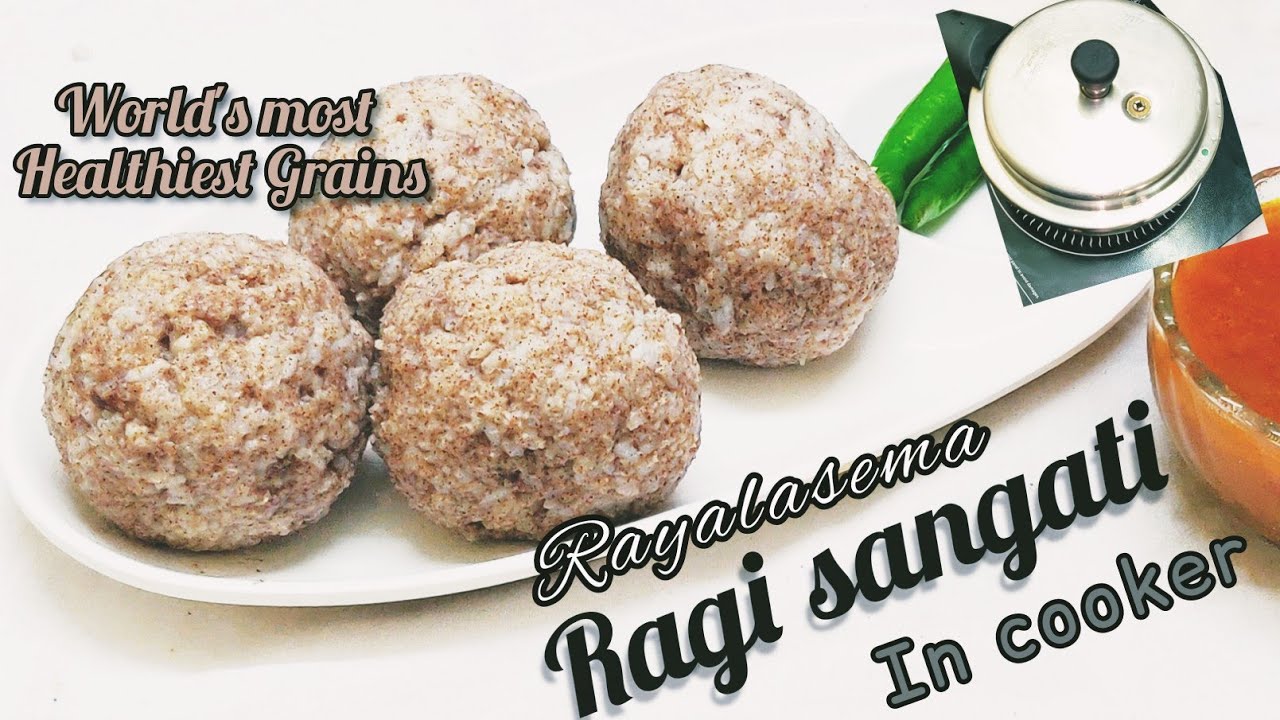 ragi sangati in pressure cooker(finger millets) || ragi mudde ...