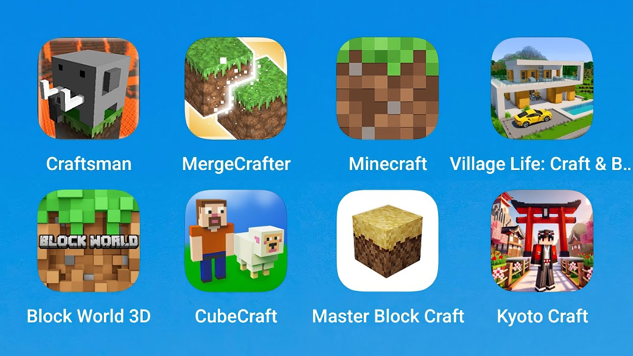 Craftsman, MergeCrafter, Minecraft, Village Life, Block World 3D ...