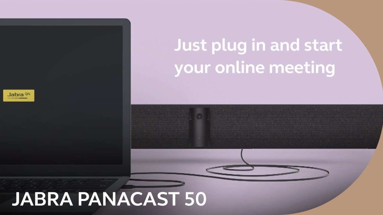 Join online meetings in seconds with the Jabra PanaCast 50 BYOD (Bring-Your-Own-Device) Video ...
