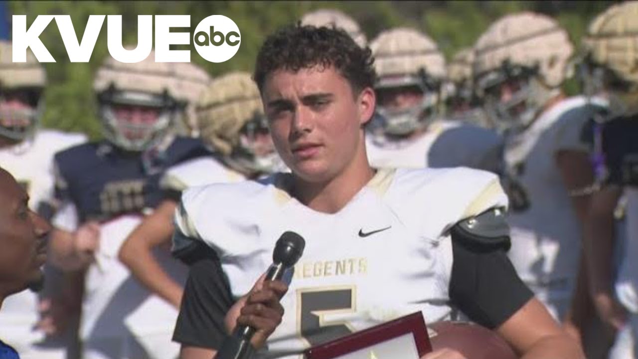 Jack Devine, Regents football | Athlete of the Week - YouTube
