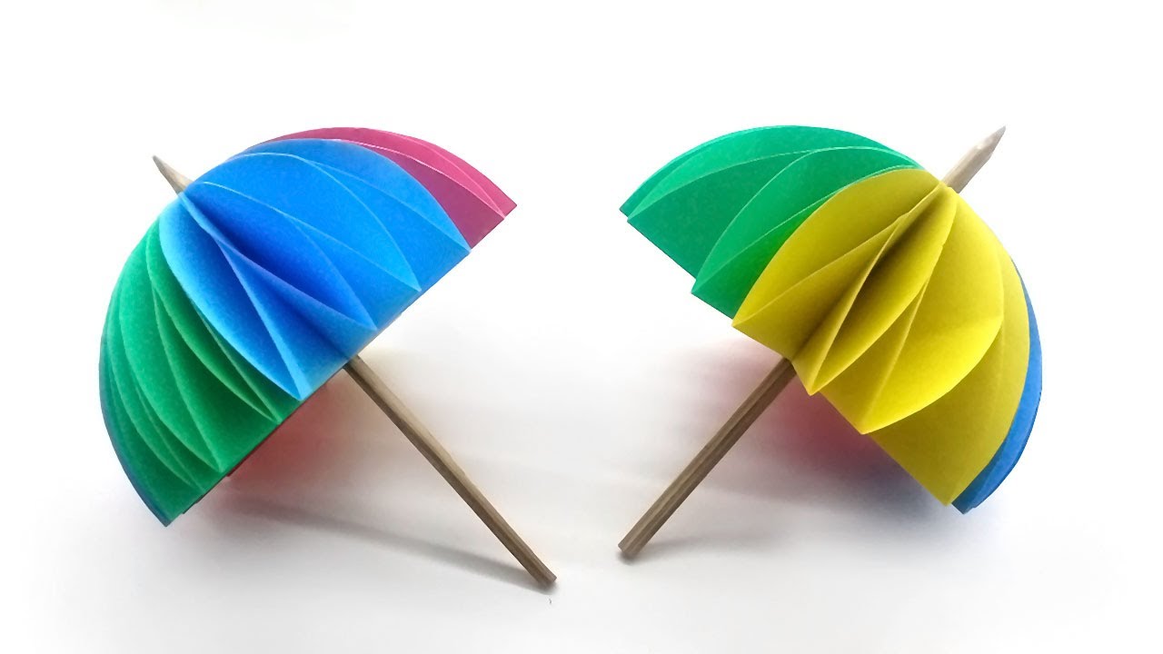 How to Make Paper Umbrellas | DIY Easy Paper Crafts Tutorial - YouTube
