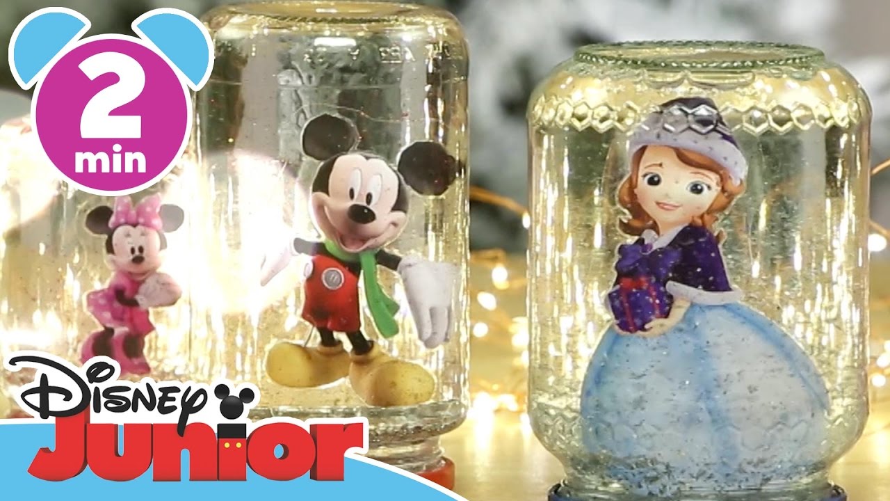 Christmas Craft Tutorials | Snow Globes | @disneykids - YouTube