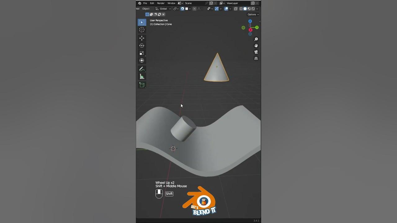 Snapping objects in blender #blender #blender3d #blendertutorial #Letsblendit - YouTube