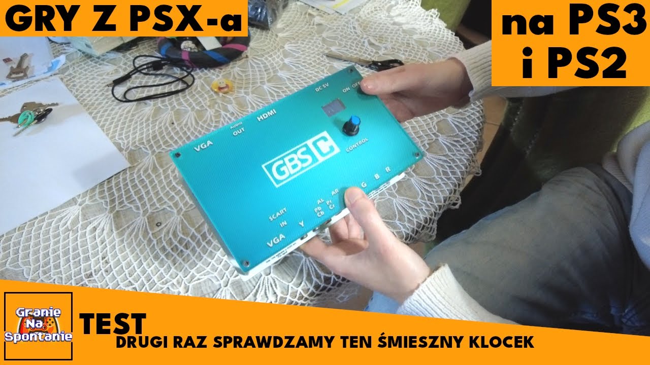 Drugi test GBS Control z grami do PS1 na konsolach PS3 i PS2 - YouTube