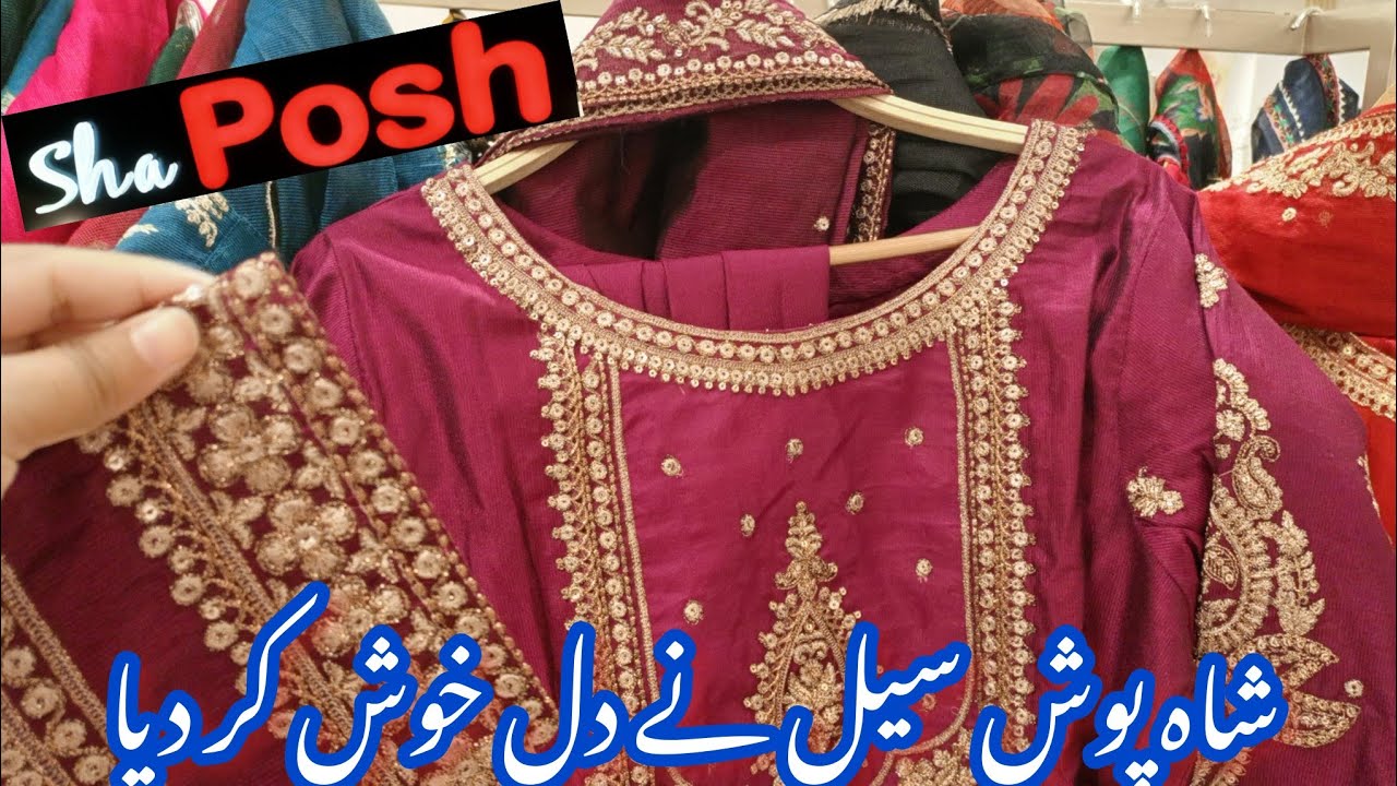 Sha Posh 50% Off | Sha posh Fancy dresses 2024 - YouTube