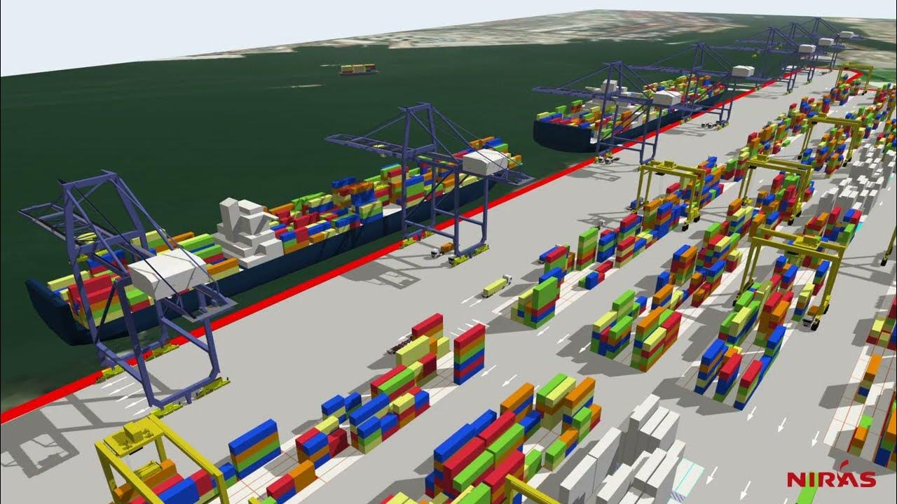 Container Terminal Simulation - YouTube