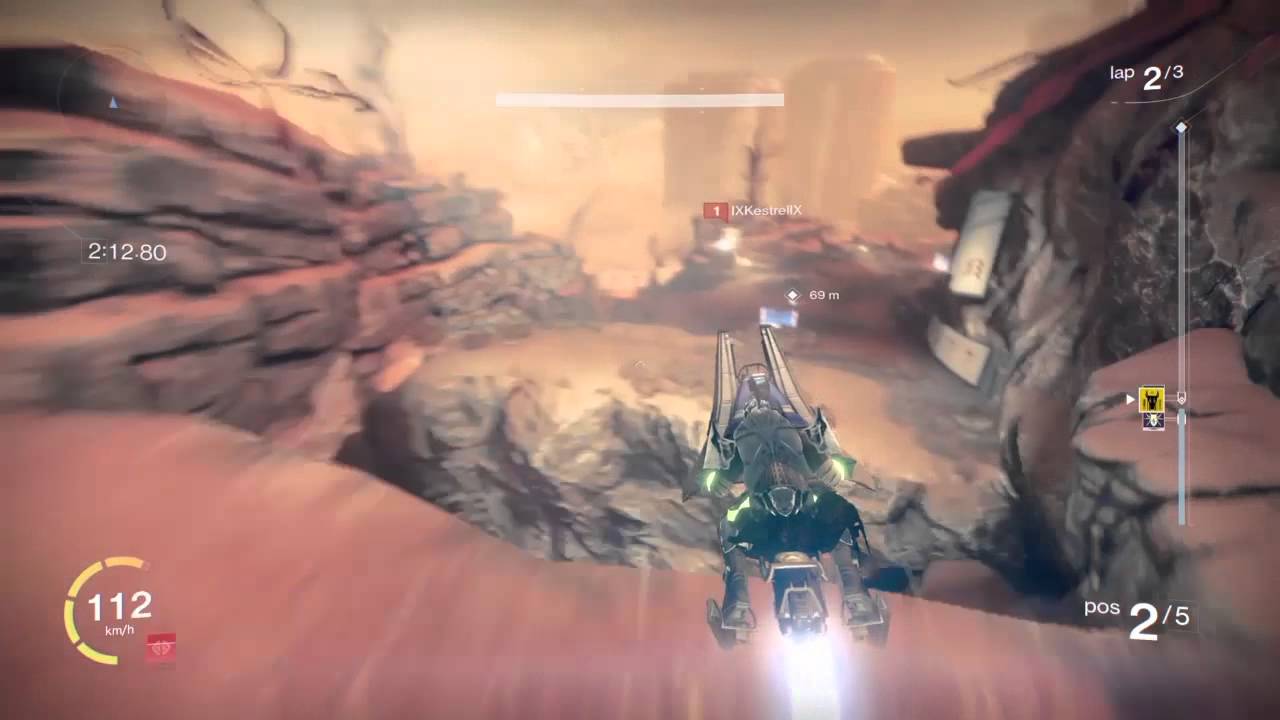 Destiny - SRL Sparrow Racing League Gameplay - Mars Track (Campus ...