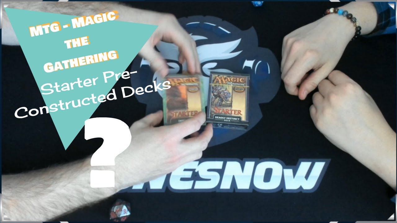 MTG - Magic the Gathering - Starter Pre Built Decks - YouTube