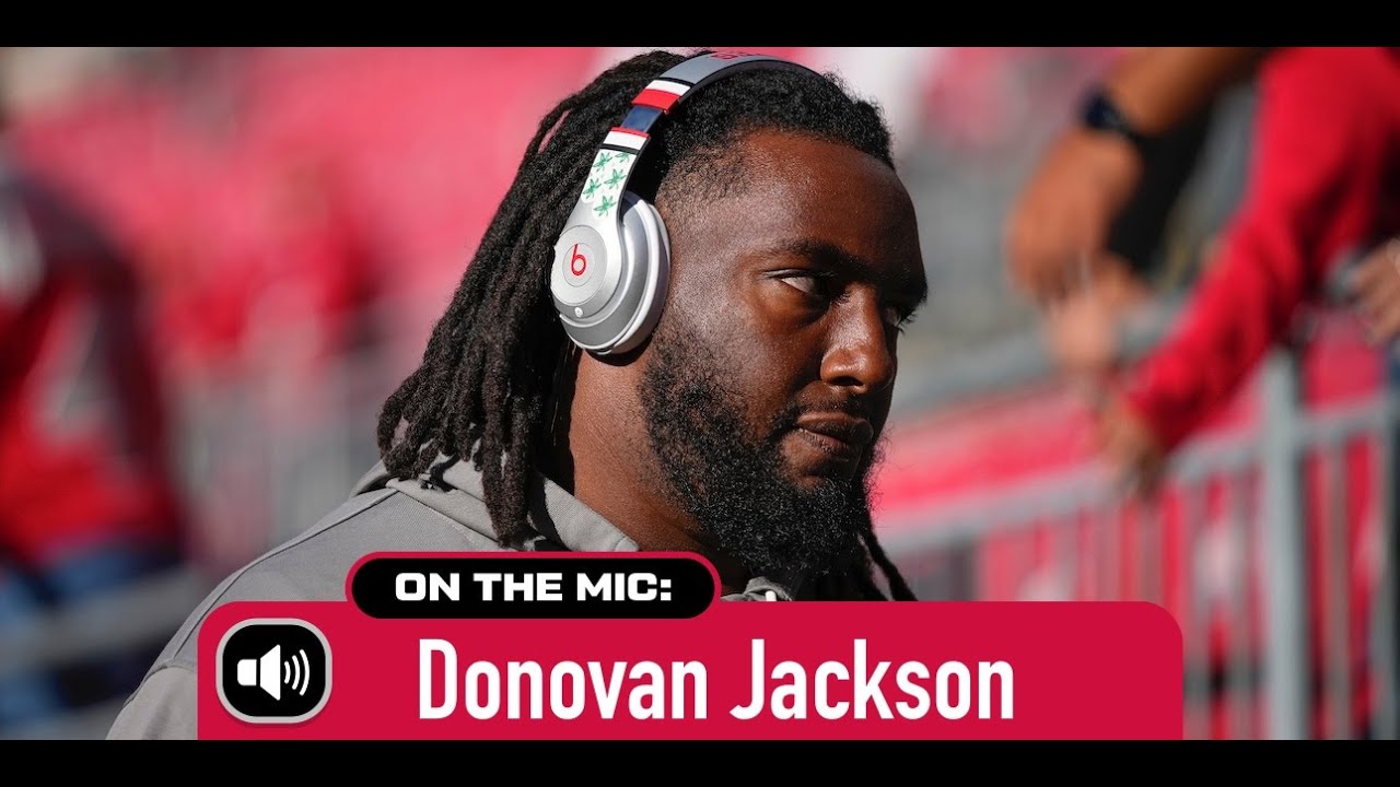 Ohio State OL Donovan Jackson after Rose Bowl - YouTube
