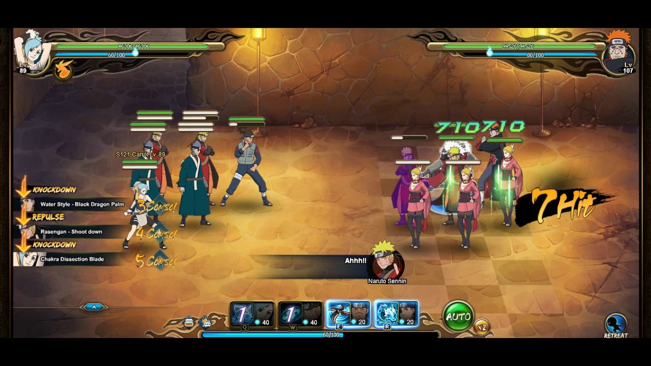 Naruto Online - Ninja Exam 115 - Azure Fang 2.0 - YouTube