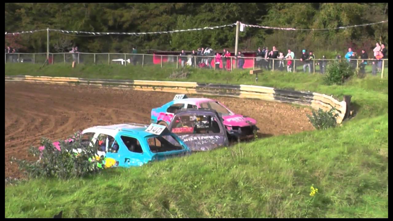 TONGHAM MOTOR CLUB RACE 1 NUDGE & SPIN 19TH OCT 14 - YouTube