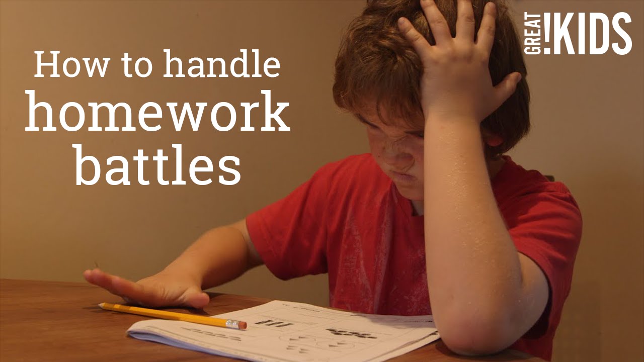 Homework battles | Through a child's eyes | Great Schools - YouTube