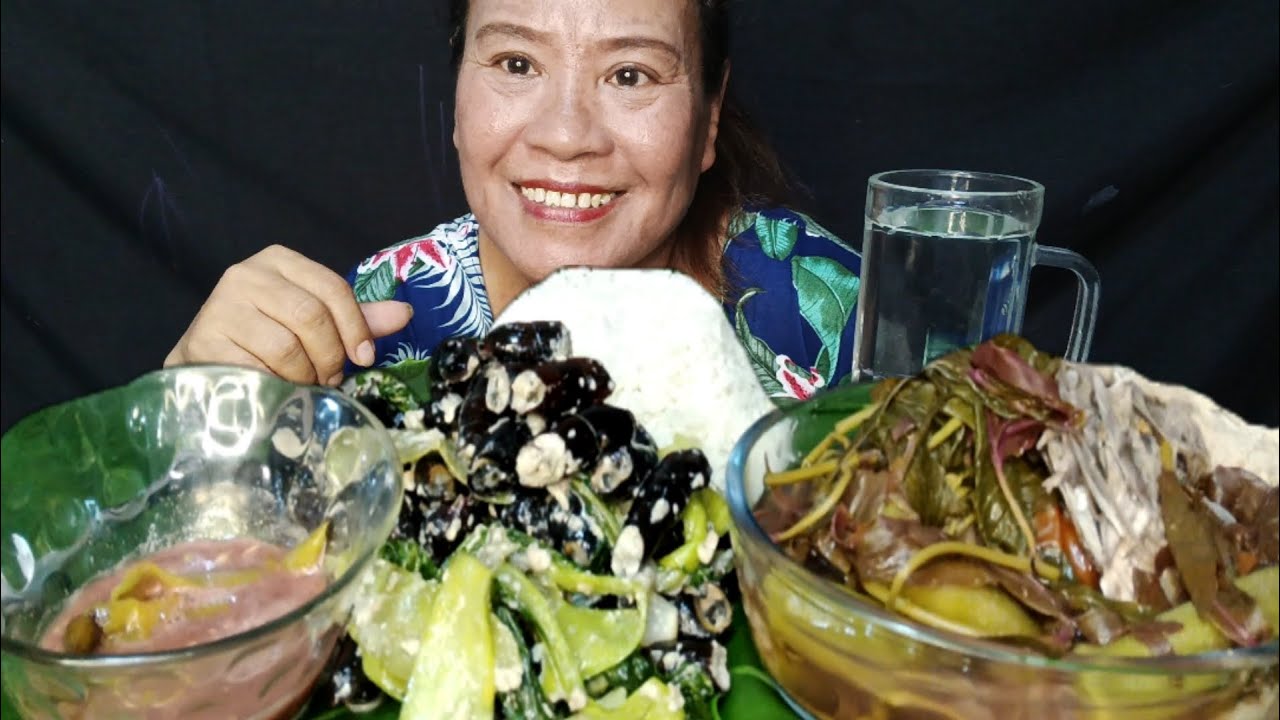 MUKBANG|PILIPINO FOOD/GINATAANG SUSO, KINAMATISANG ULO NG YELLOW FIN ...