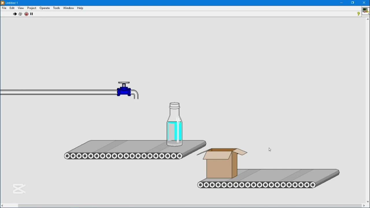 Animation using LabVIEW with PLC connection - YouTube