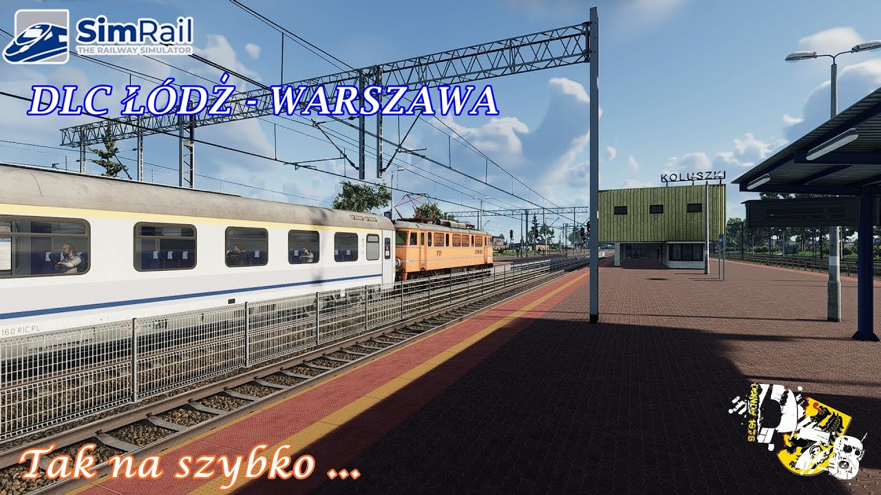 Simrail Railway Simulator "DLC ŁÓDŹ-WARSZAWA tak na szybko" - YouTube