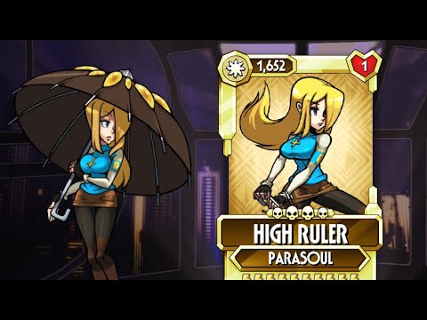 Diamond High Ruler (Parasoul) Gameplay- Skullgirls Mobile - YouTube