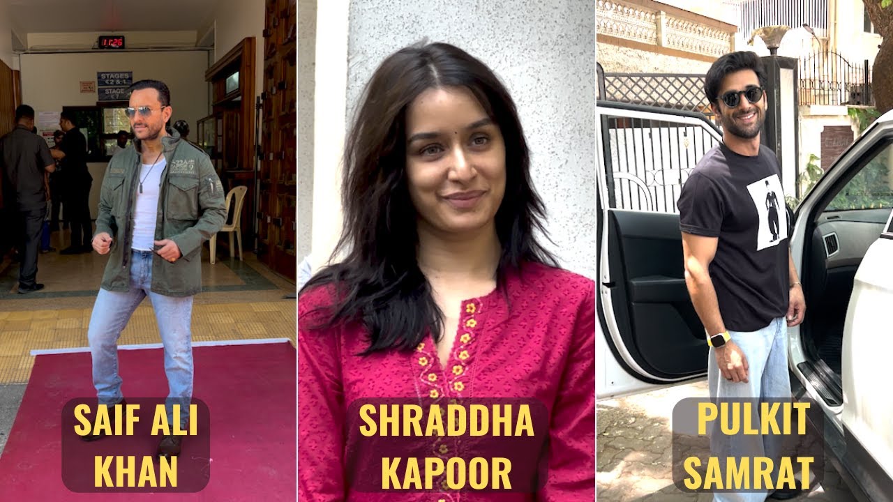 Shraddha Kapoor Spotted At Andheri, Saif Ali , Pulkit Samrat Spotted At ...