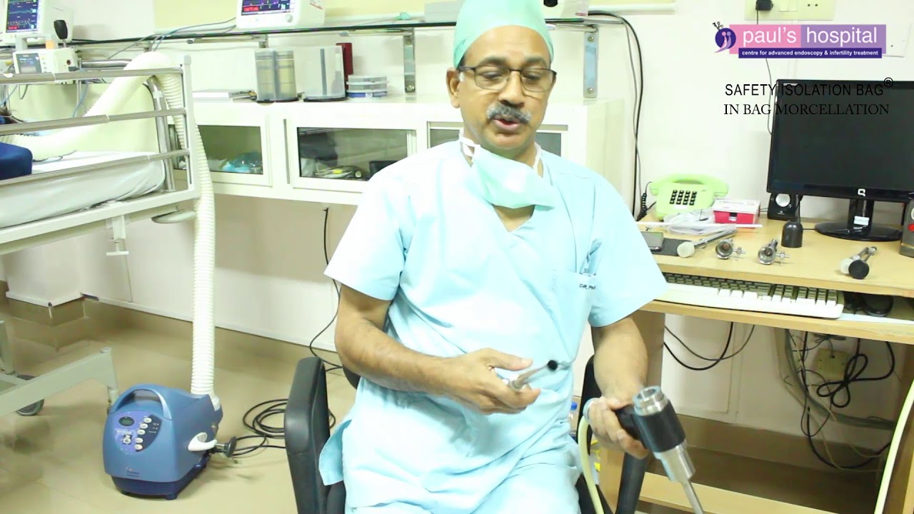 In- Bag Morcellation tutorial by Dr. P.G Paul using SAFETY ISOLATION ...