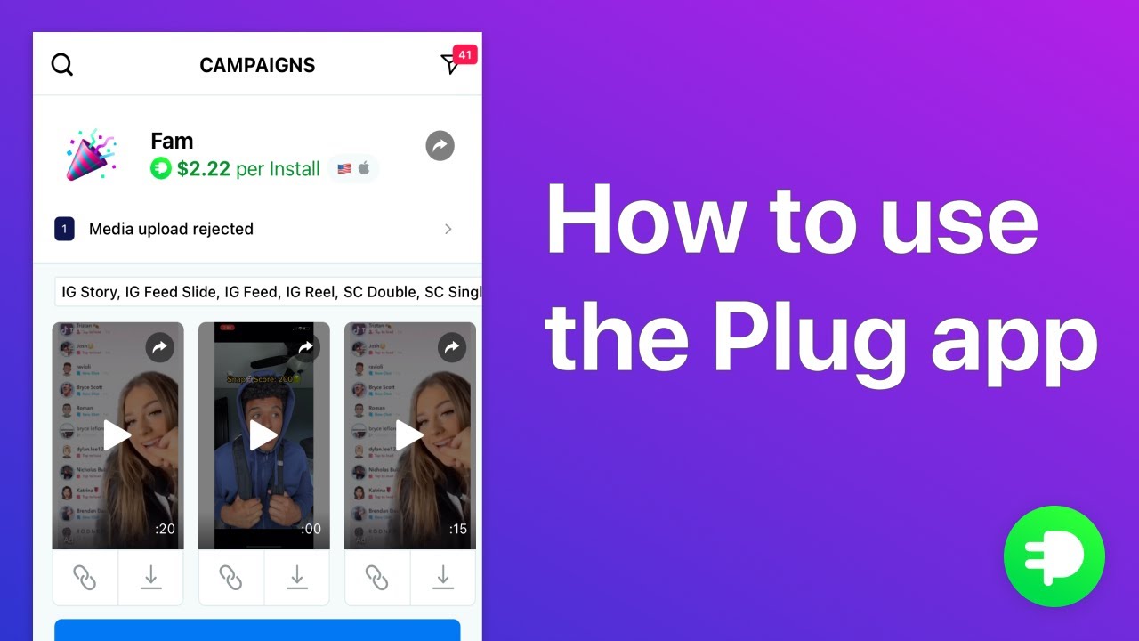 Plug App Walkthrough - YouTube