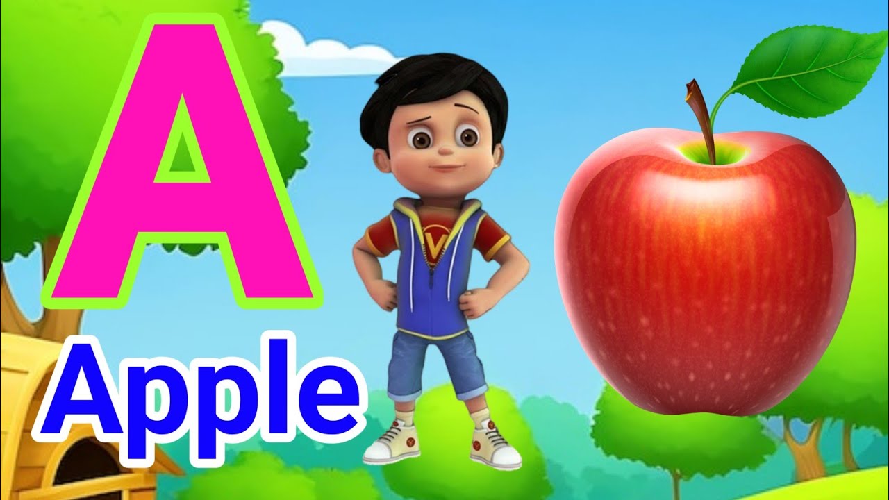 A for Apple | phonics Sound for Kids | Nursery Rhymes | Toddlers Videos ...