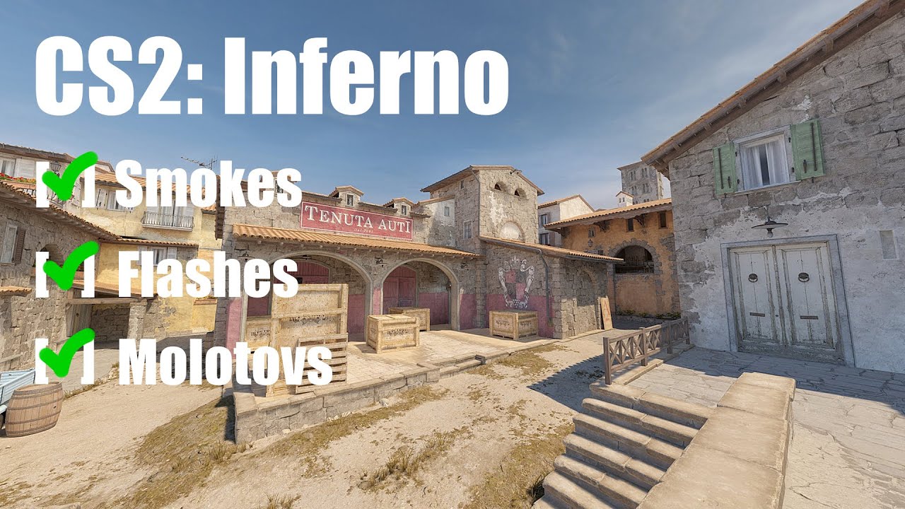 CS:2 Tutorial - New Inferno Nades and Lineups - YouTube