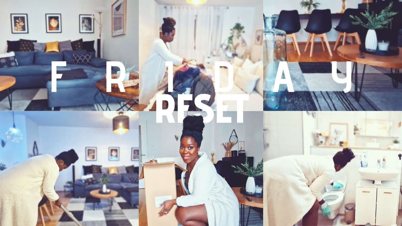 FRIDAY RESET | CLEAN WITH ME | NEW HOME DECOR ITEM | Obaa Yaa Jones - YouTube