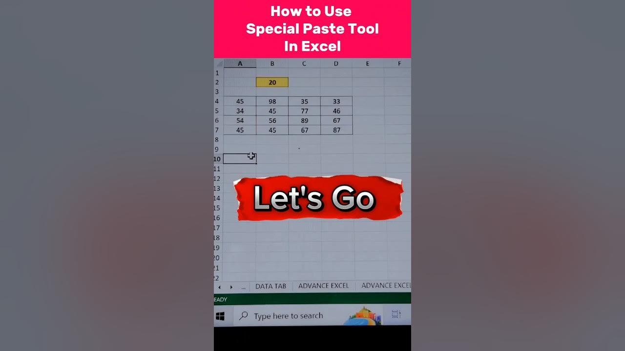 How to Use Special Paste Tool in Excel Tips & Tricks #excel #exceltips #exceltricks # ...