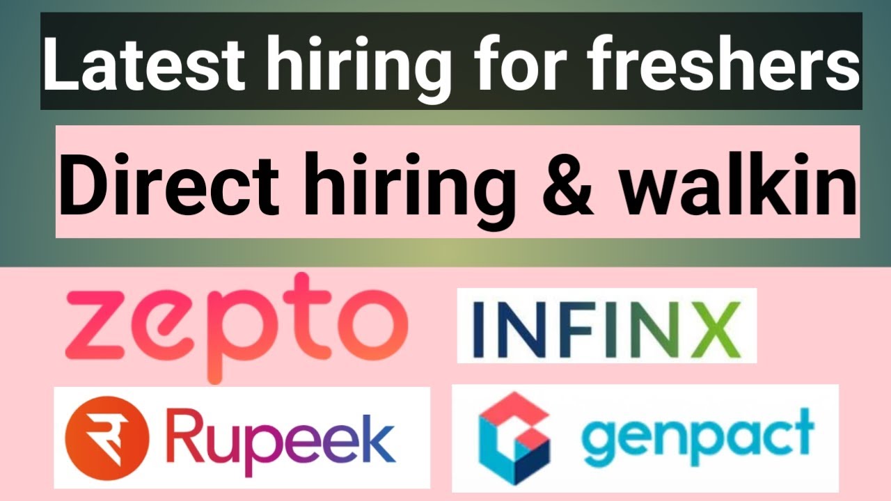 Direct hiring for freshers || walkin drive || Don't miss☺ - YouTube