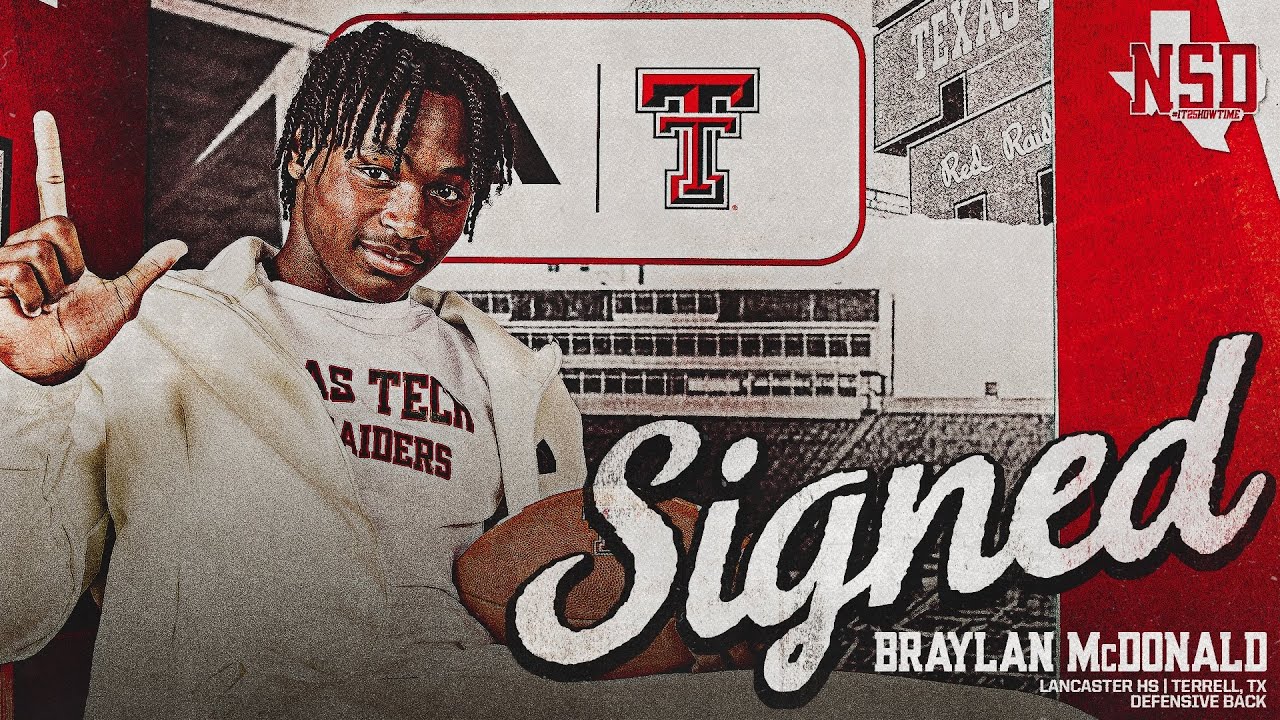 Texas Tech Football NSD25: Braylan McDonald | Dec. 4, 2024 - YouTube