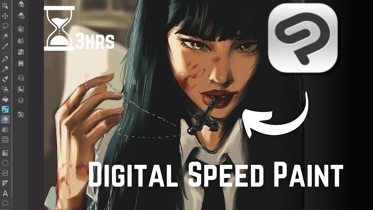 Digital Speed Paint (Clip Studio Paint) - YouTube