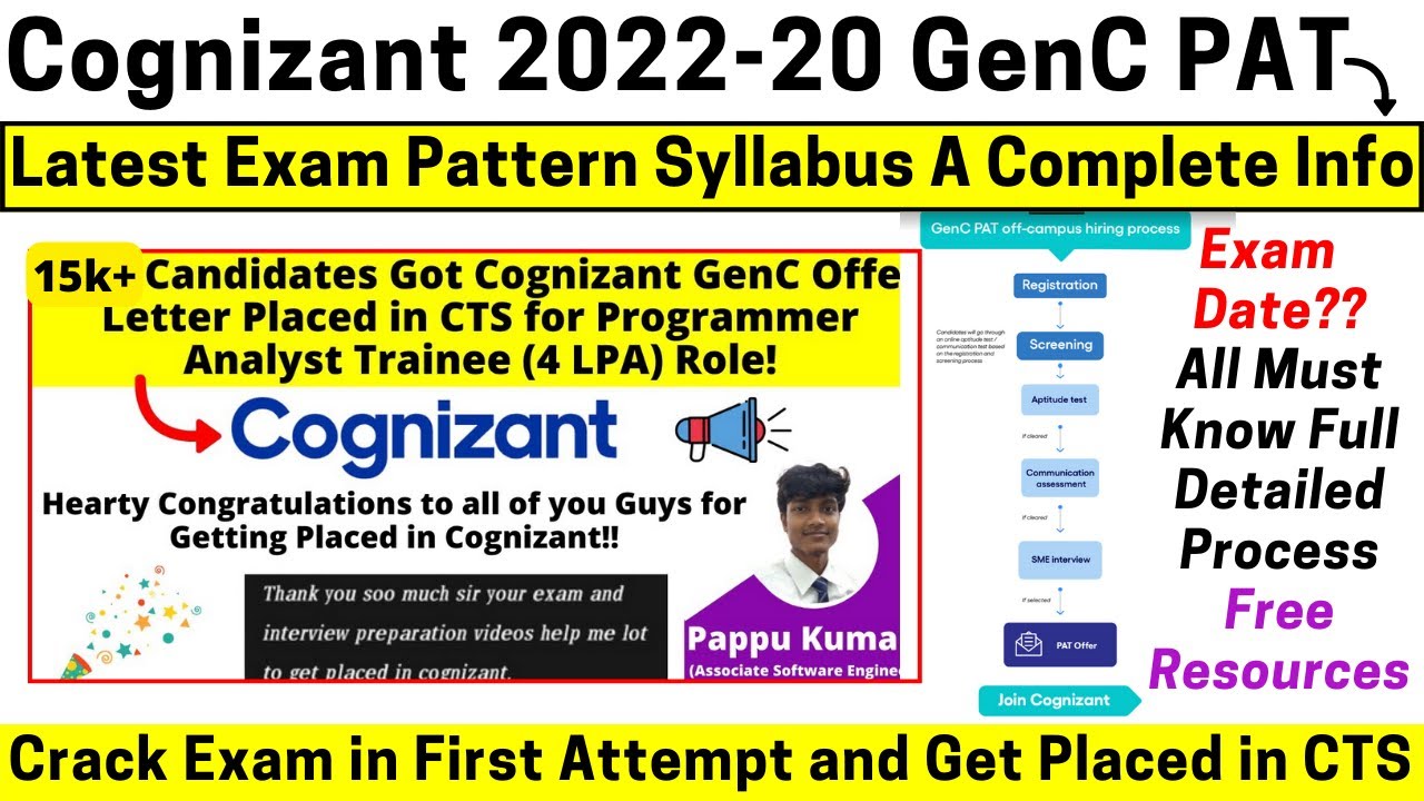 Cognizant GenC Exam Preparation 15k Already Placed Latest Pattern ...