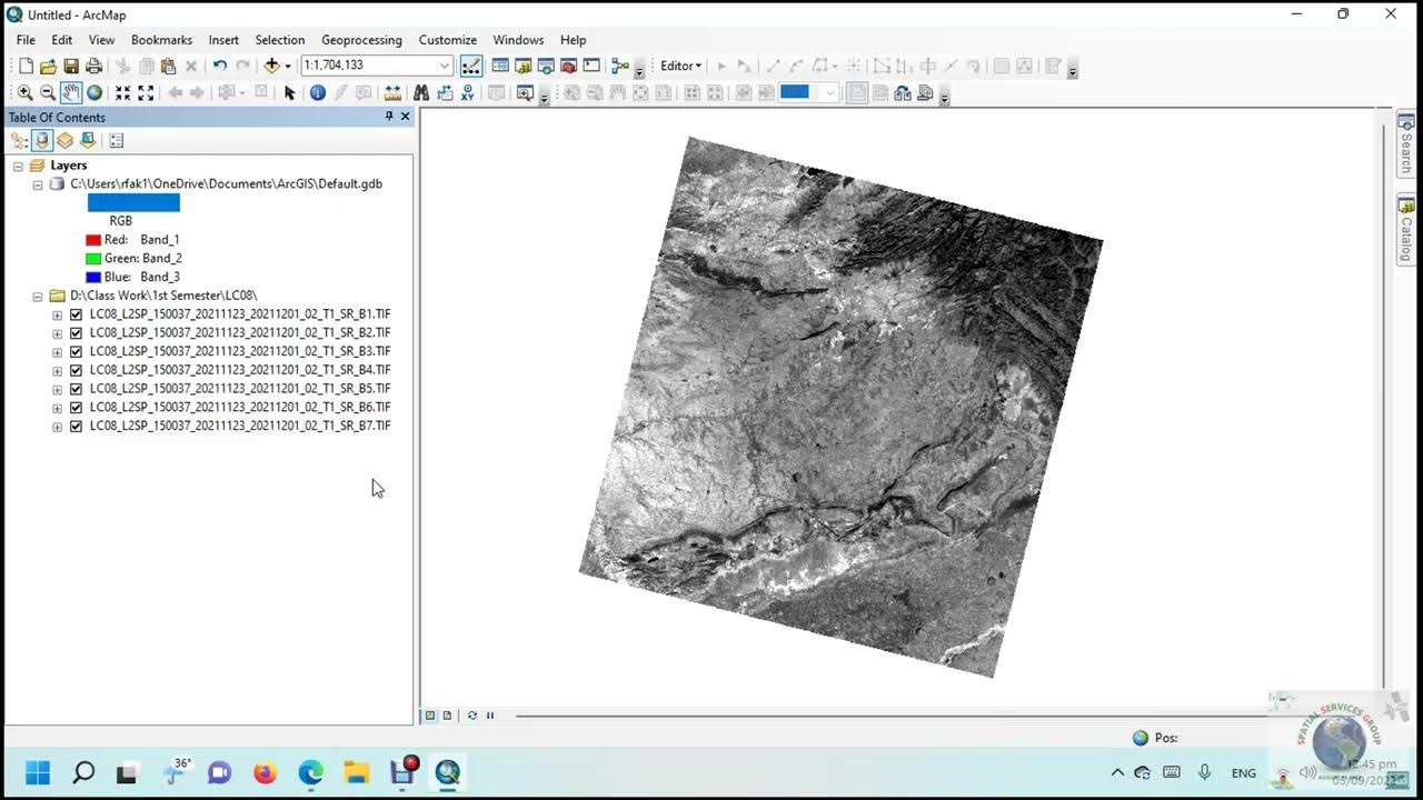 How to composite bands of satellite image in ArcGIS - YouTube