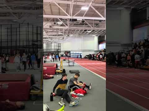 My first time running 300m indoor at Harvard university track # ...