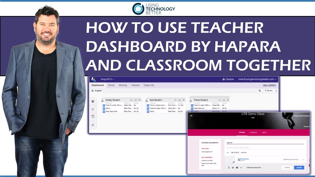 How to use Teacher Dashboard by Hapara and Classroom together - YouTube