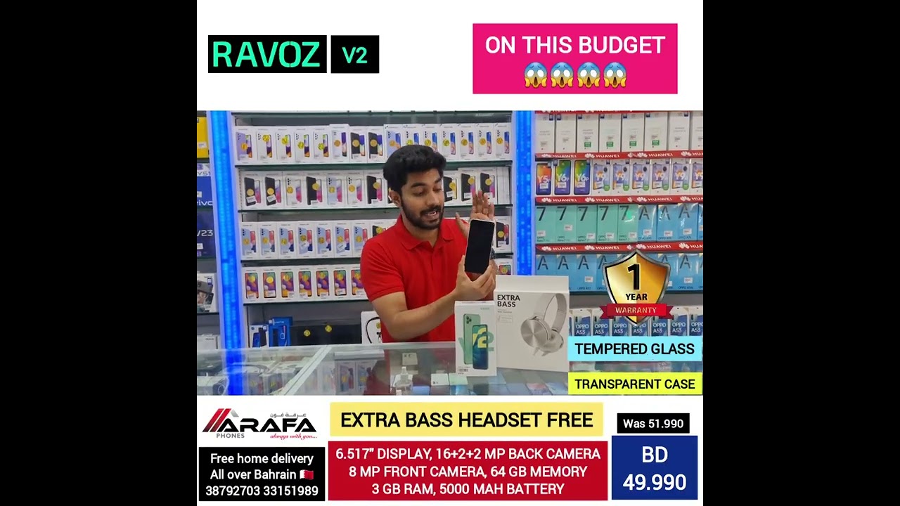 RAVOZ V2 | DETAILED VIDEO| @ARAFA PHONES BAHRAIN - YouTube