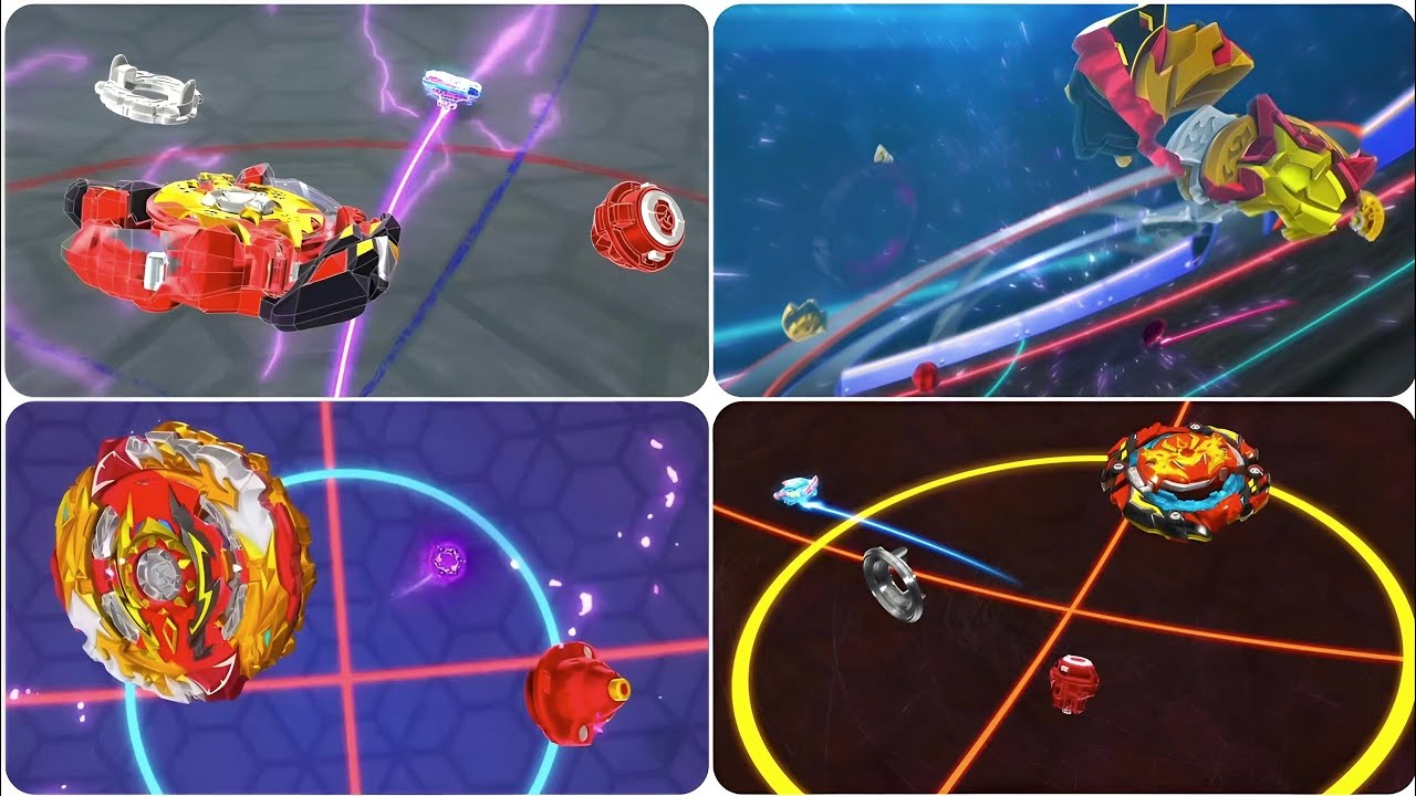All Spryzen Burst Finishes in Beyblade Burst - YouTube