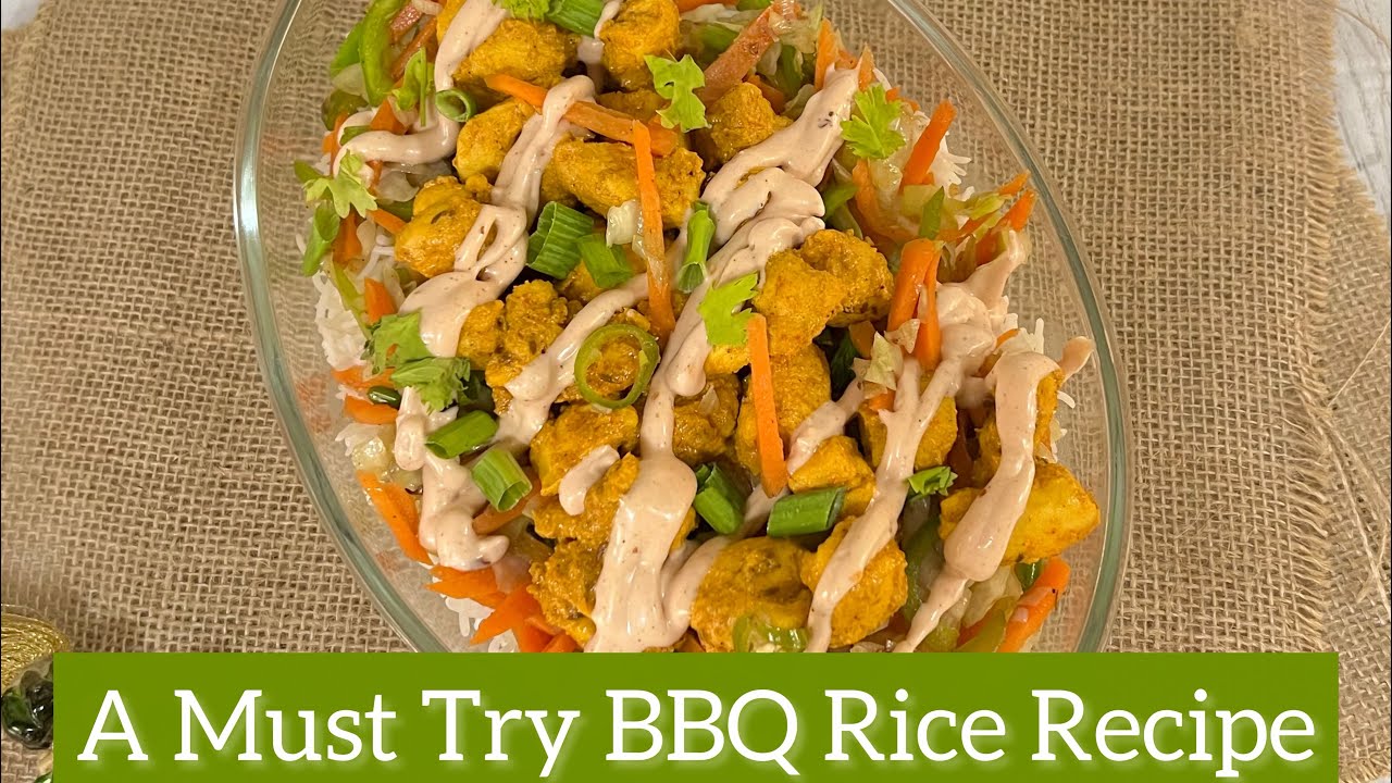 BBQ Rice Recipe / Chicken BBQ Rice By @humasbrightside / Rice Recipe ...