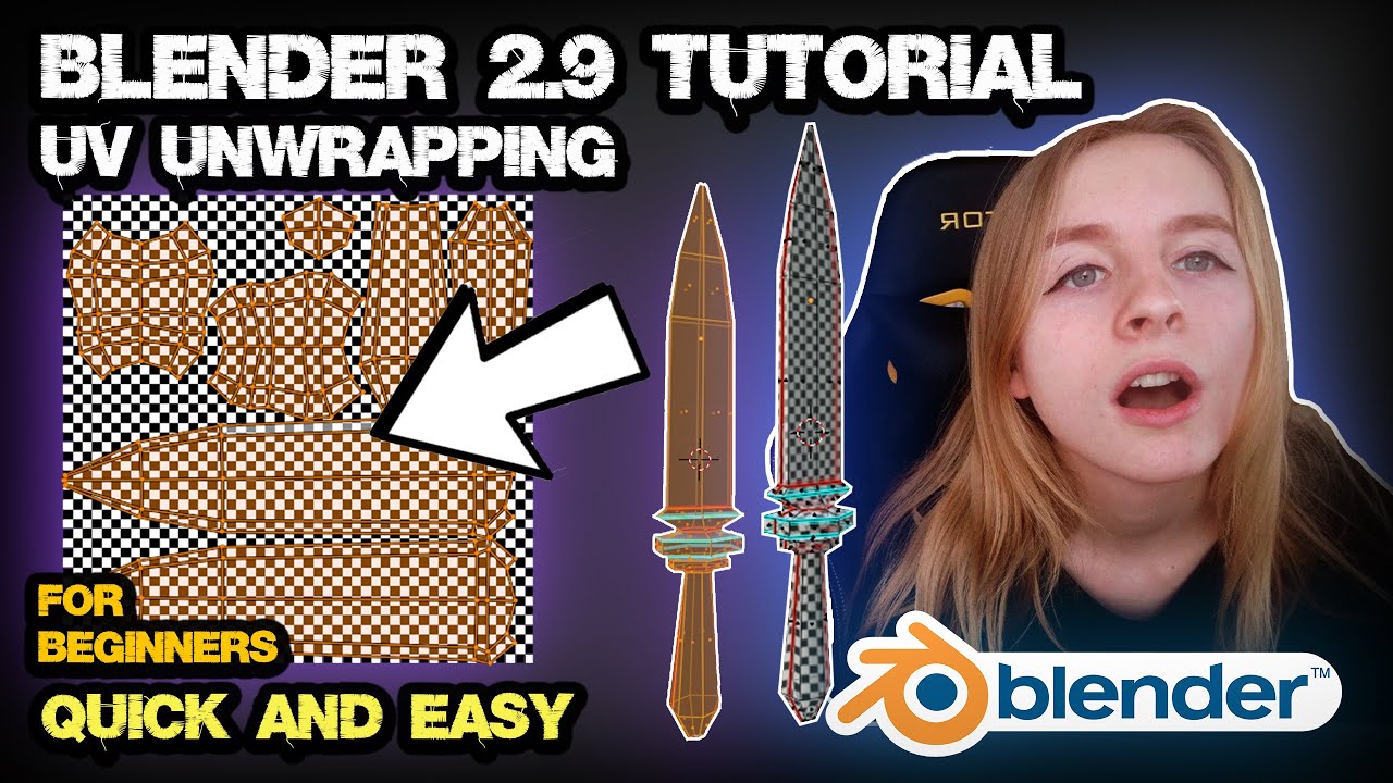 Blender Beginner UV Unwrapping TUTORIAL || Easy UV Unwrapping in Blender 2.9 | Blender for ...