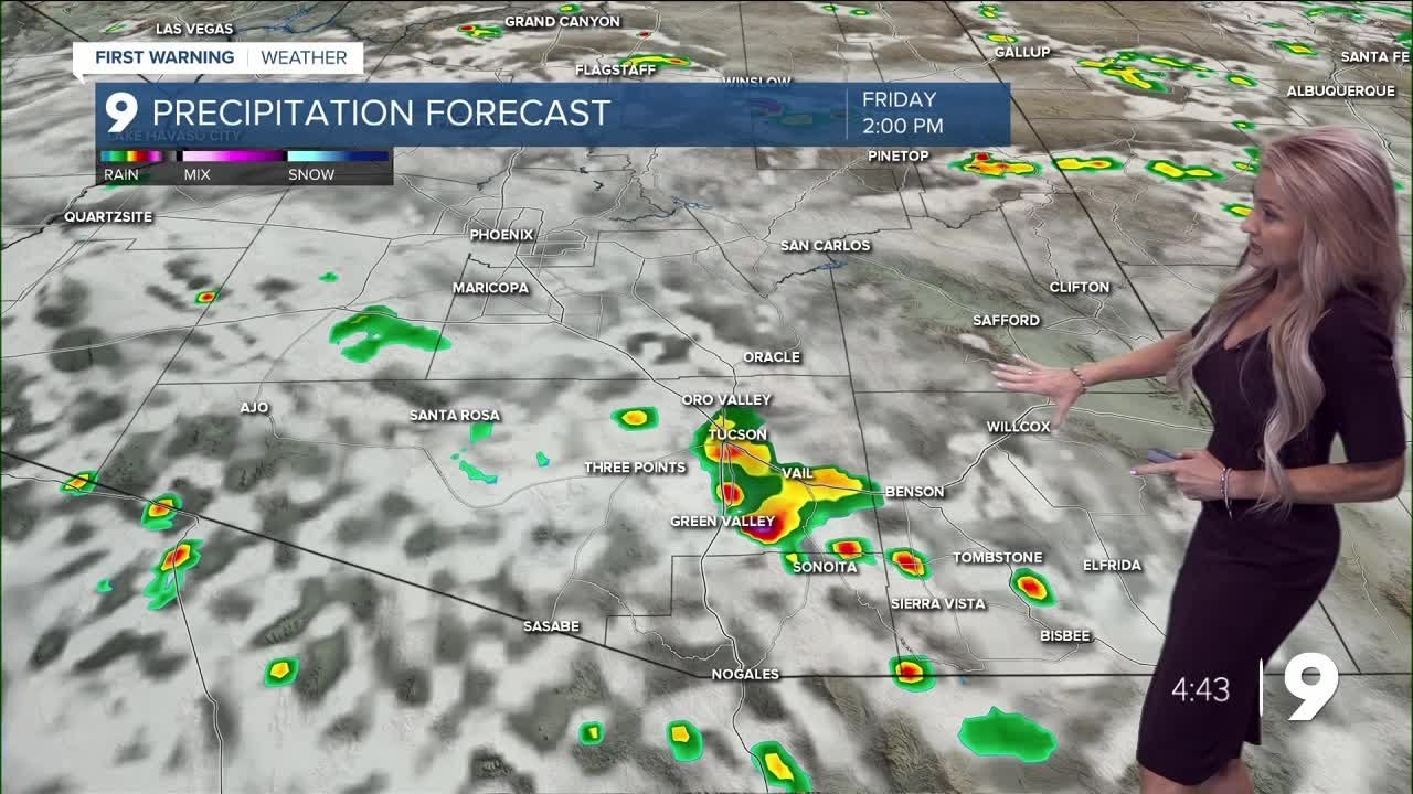 Kay brings showers and storms to southern Arizona - YouTube