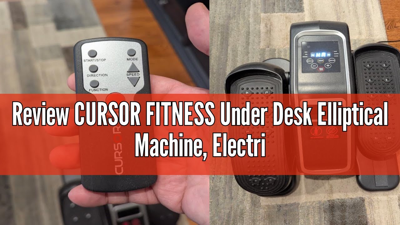 Review CURSOR FITNESS Under Desk Elliptical Machine, Electric Seated ...