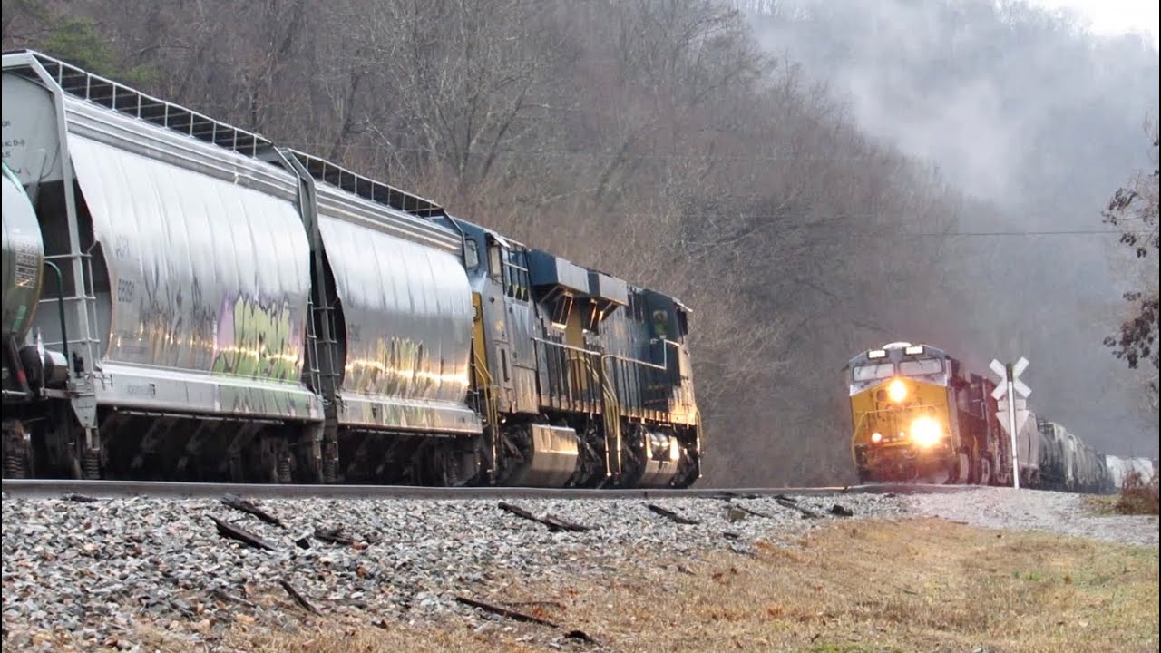 5 train morning on the Big Sandy Subdivision! January 29, 2023 - YouTube