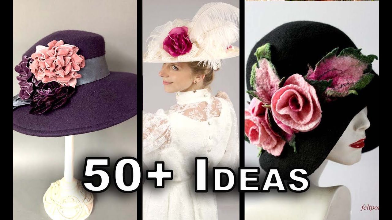 50 Beautiful Hats to Inspire An Upcycle - YouTube