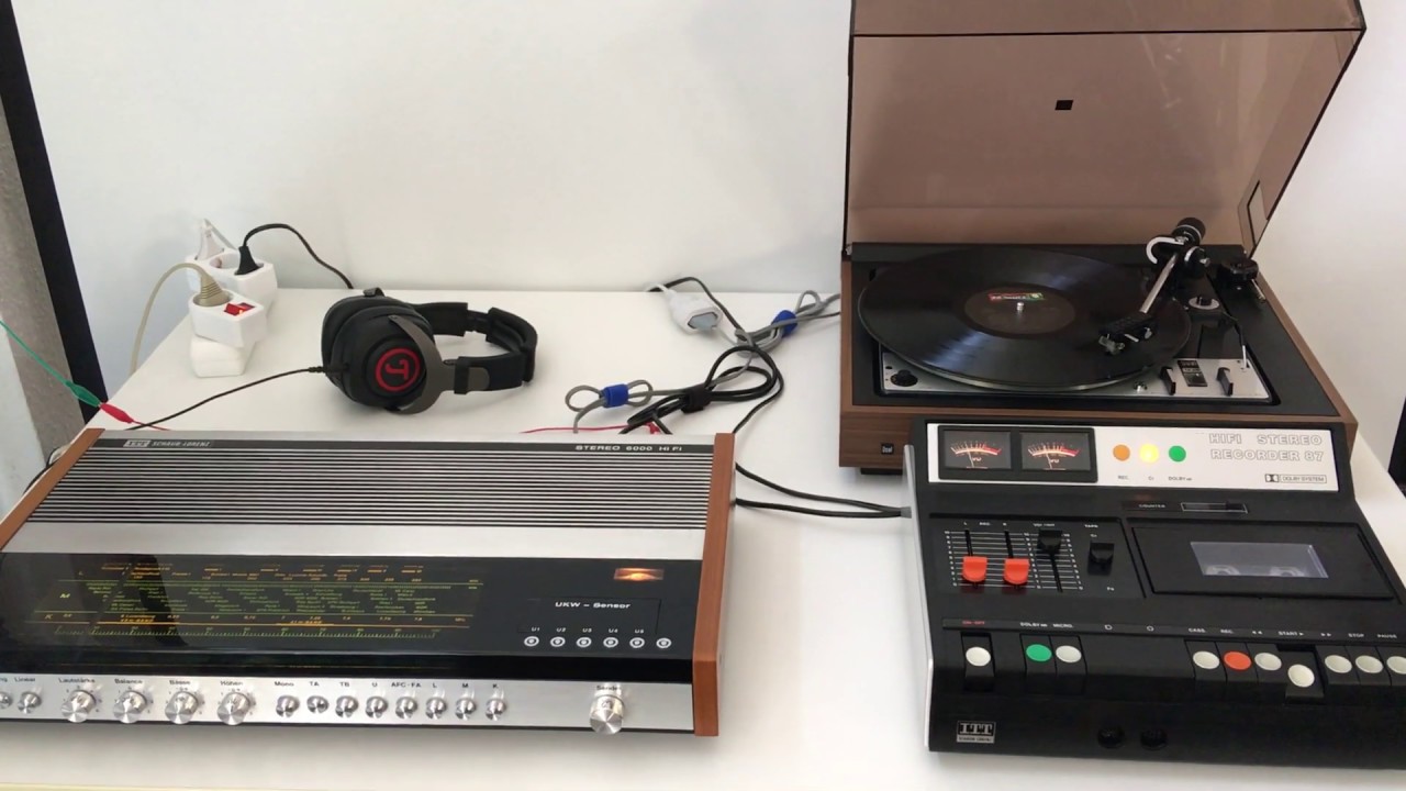 ITT Stereo 6000 HiFi Steuergerät (1972) + ITT Stereo Recoder 87 (1975 ...