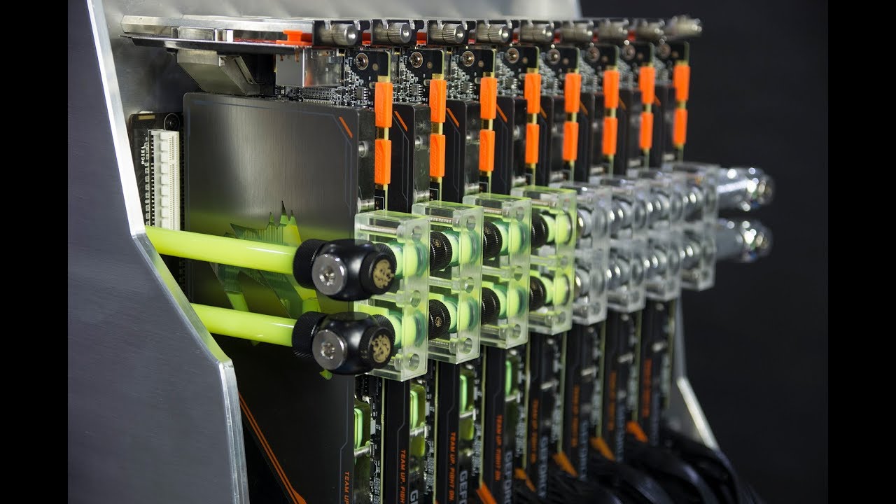 HPC Asus ESC8000 G3 full GTX 1080 Ti with water colling modding by BRS ...