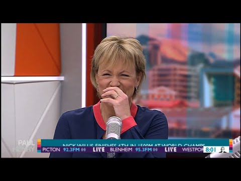 Newsreader Hilary Barry Can't Stop Laughing