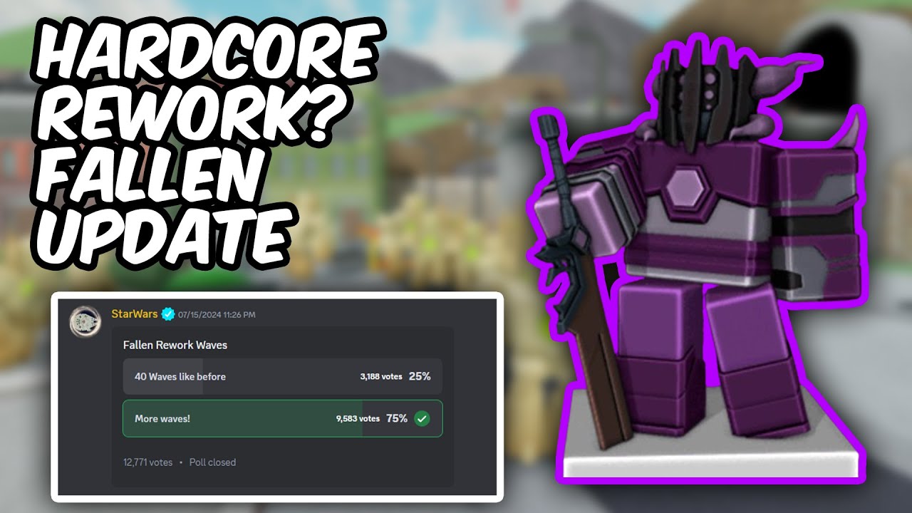 UPCOMING HARDCORE REWORK AND FALLEN MODE UPDATE | Tower Defense ...