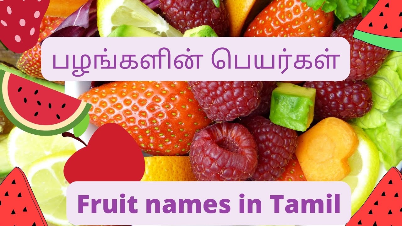 பழங்களின் பெயர்கள் | Fruit names in Tamil | Raks-Char Kids World - YouTube