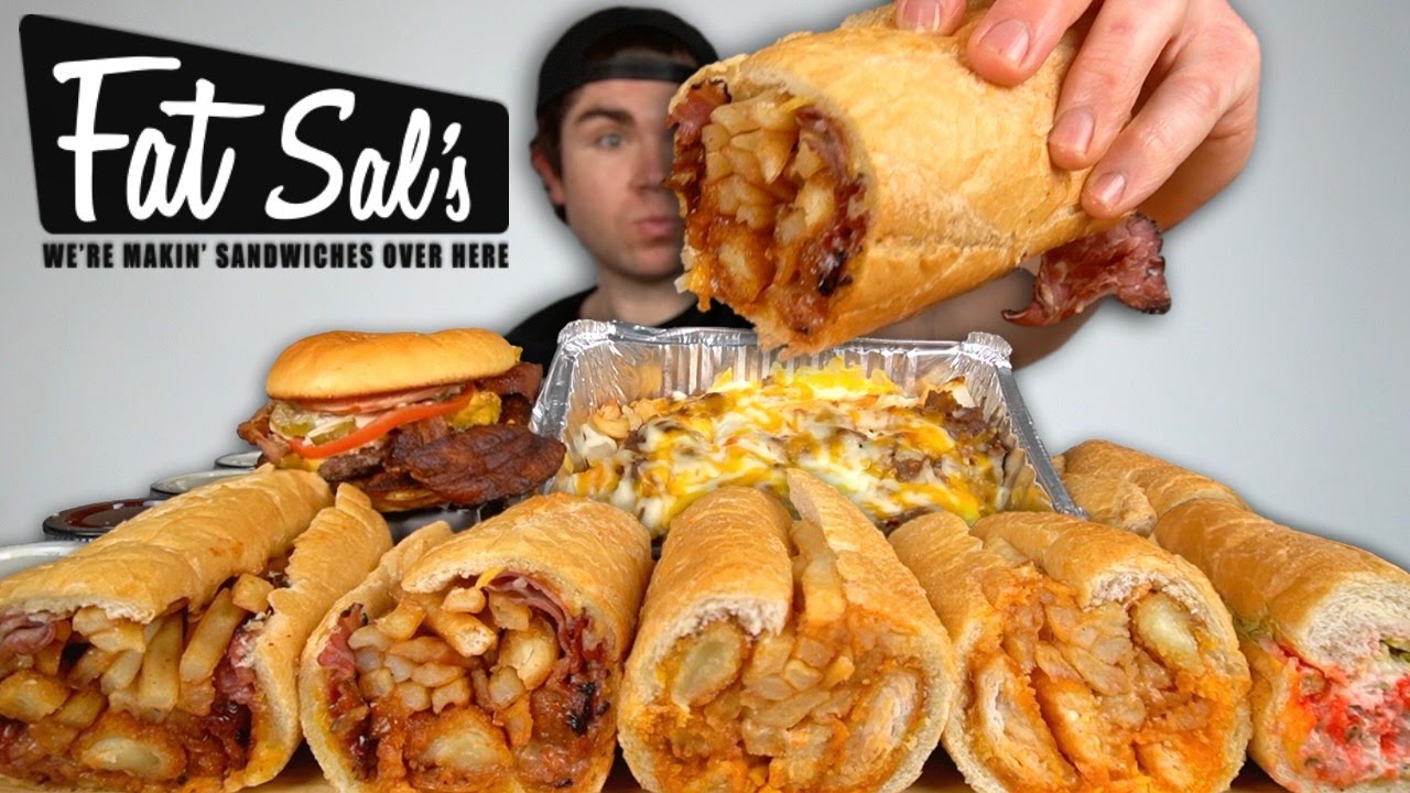 FAT SANDWICHES AND CHEESY FRIES MUKBANG! Loaded Sandwiches, Bacon ...