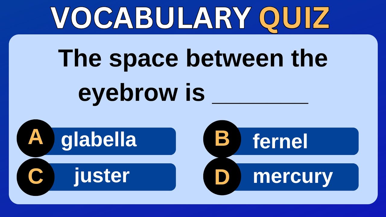 How Strong Is Your Vocabulary Quiz | Can You Score 10/10? | Grammar ...
